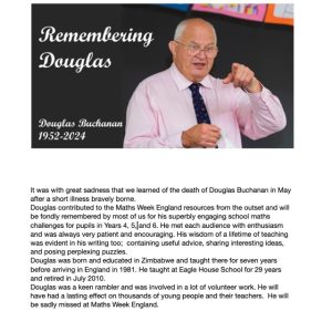 Douglas Buchanan Puzzle Books - Maths Week England